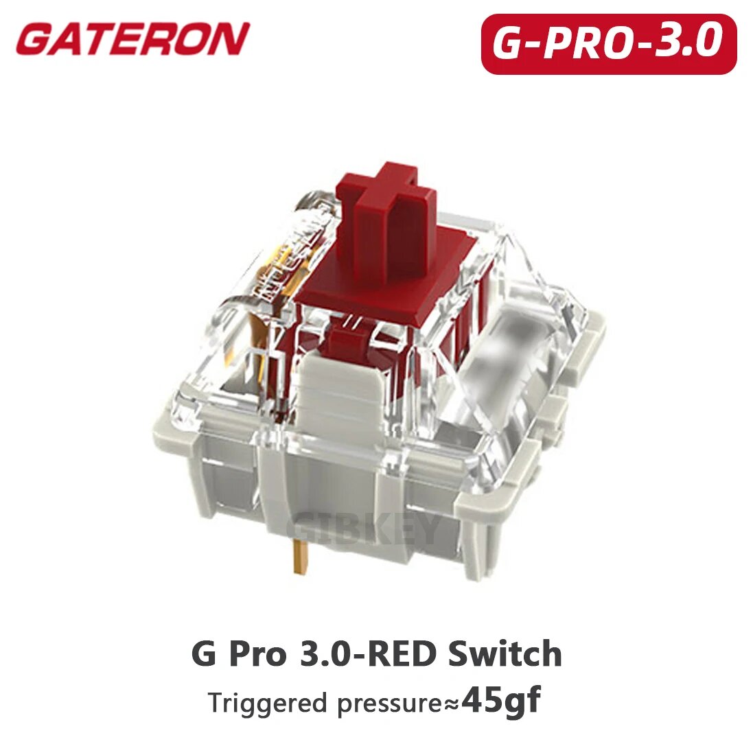 Gateron Pro 2.0 V2 RGB переключатели 110 PCS, Red Switch Pro 3.0