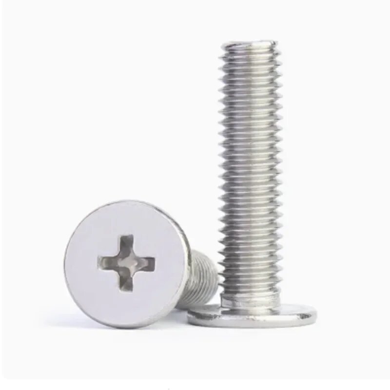 10-100 шт. CM M1.6 M2 M2.5 M3 M4 M5 M6 304 A2 Нержавеющая сталь Phillips Ультратонкий винт с плоской вафельной головкой Длина болта = 2-50 мм