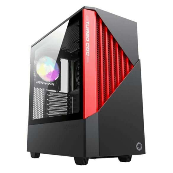 Компьютерный корпус GameMax Contac COC BR (CONTACCOCBRMFG. T806) черный - Midi Tower, E-ATX, USB 3.2 Gen 1 Type-A