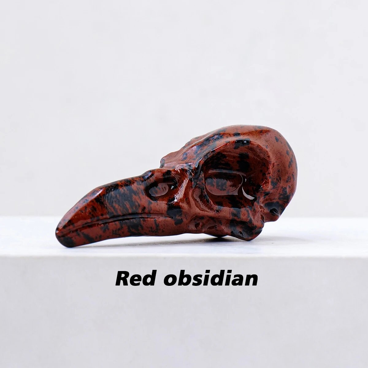 Декоративный камень обсидиан Runyangshi Красный, Red obsidian