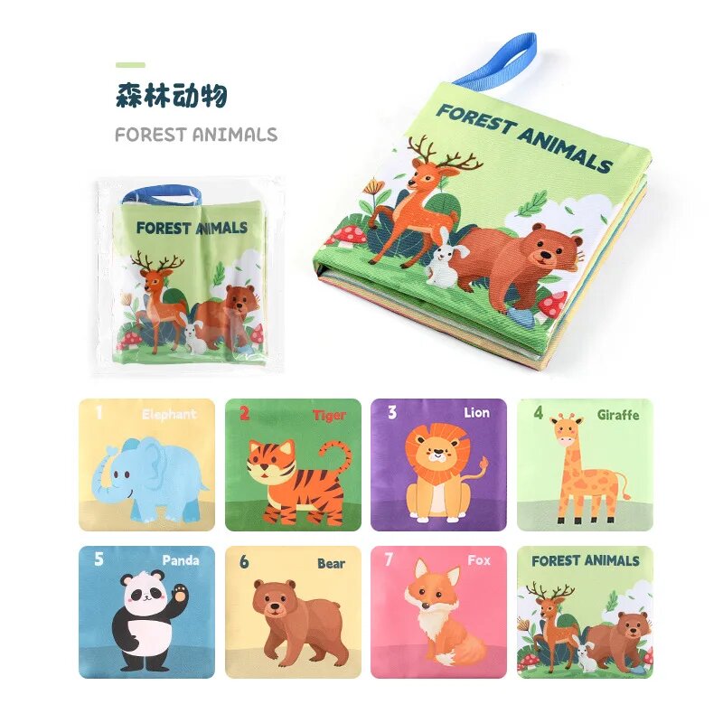 Текстильная книга Forest Animals 3D
