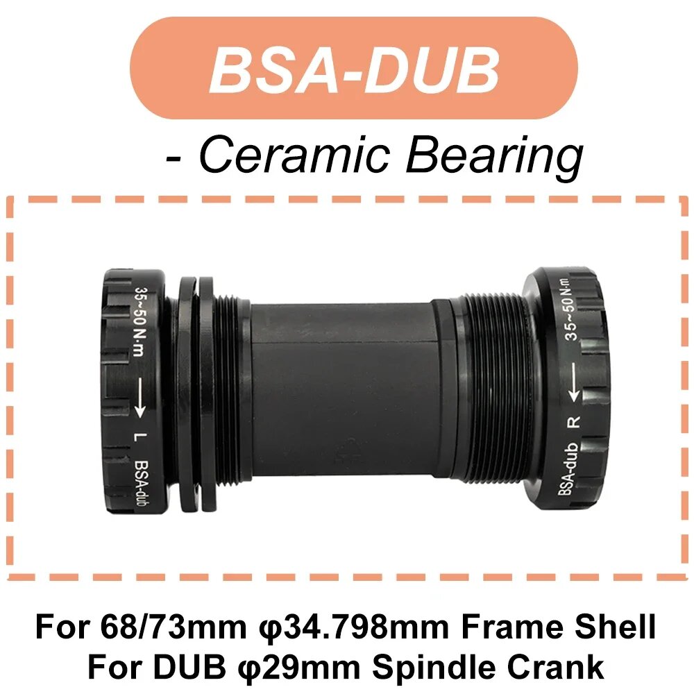 ZTTO BB DUB кареточный подшипник стальной керамические шарики для горных BSA-Ceramic Black