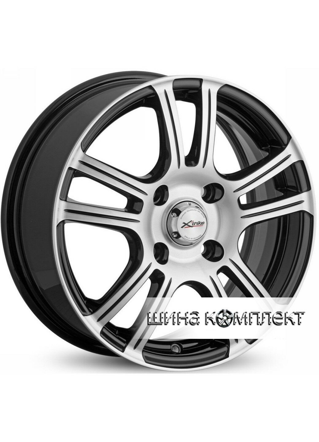 Колесный диск X-trike X-105М 6x15 4x98 ET35 58,5 BK/FP литой для автомобиля