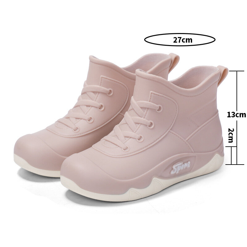 Полусапоги женские, водонепроницаемые, нескользящие, новые, для кухни, работы на открытом воздухе, модные, короткие, резиновые сапоги для женщин