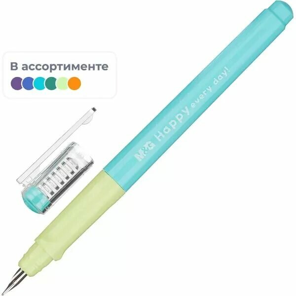 Ручка перьевая перо EF корпус ассорти (с конвертером) M&G AFPM0871004296C