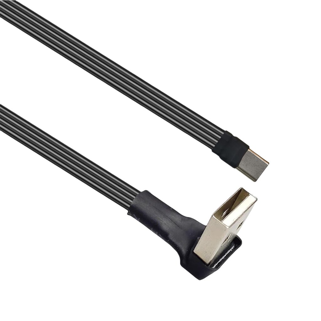 Прямая головка с разъемом типа c (комплект термоусадочной трубки) кабель-10 см-USB верхний изгиб