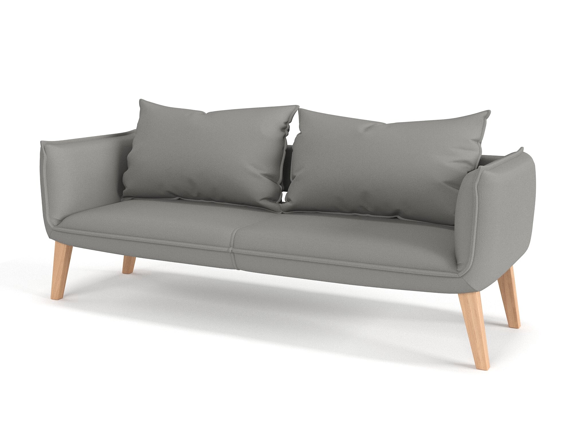 Прямой диван Портер Grey, стиль лофт, в салон красоты, для кафе и ресторанов