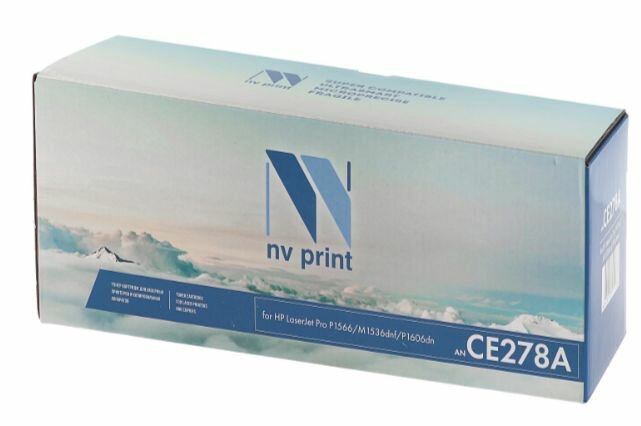 NV Print Картридж лазерный совместимый HP CE278A для LJ Pro P1566, M1536dnf, P1606dn, 2400 страниц, черный
