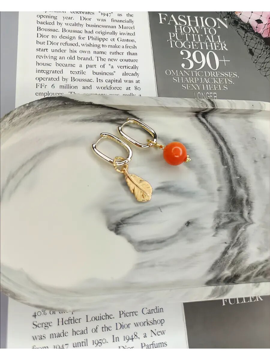 Серьги, халцедон