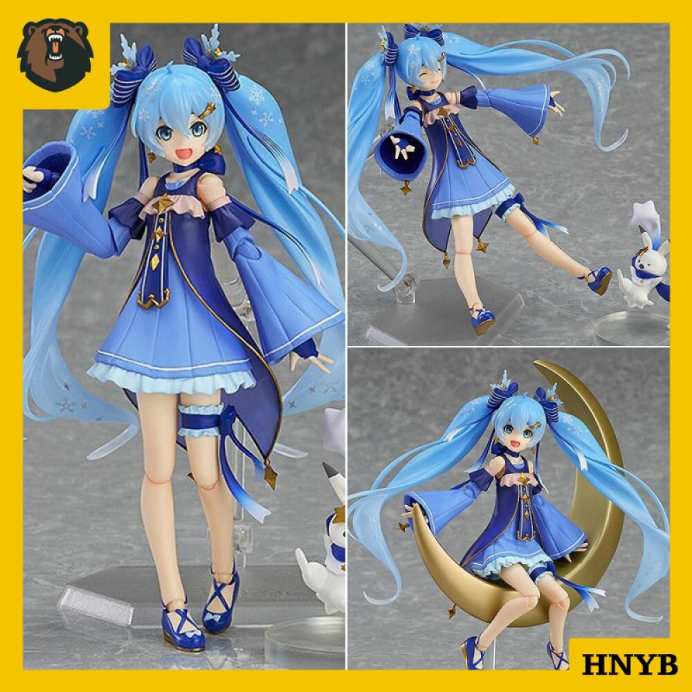 Фигурка вокалоид: Мику Хацунэ Сноу 2017 / VOCALOID Miku Hatsune Snow 2017: Twinkle Snow Ver. Figma EX-037 (14 см)