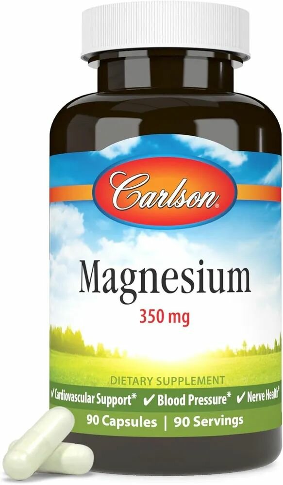 Carlson Labs Magnesium 350 мг 90 капсул