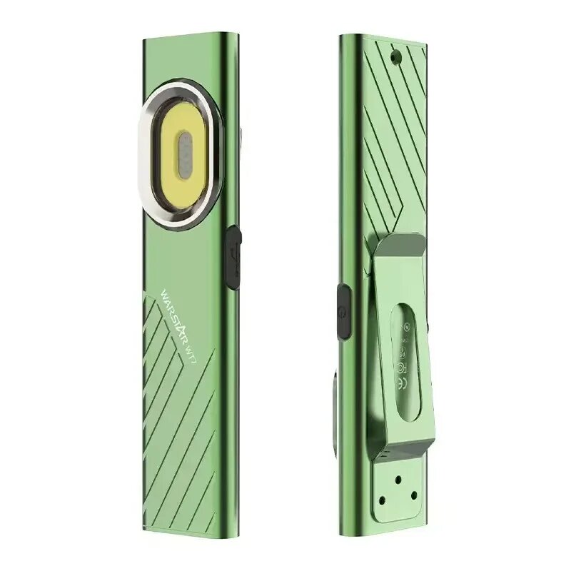 Зелёный водонепроницаемый перезаряжаемый фонарь T7 green