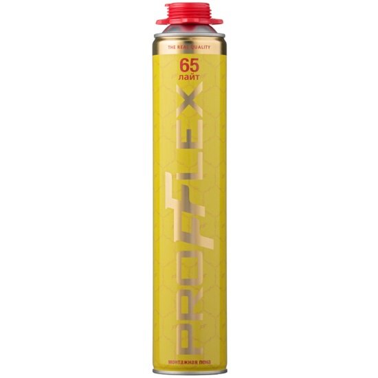 Profflex Пена монтажная PRO YELLOW LITE 65л летняя