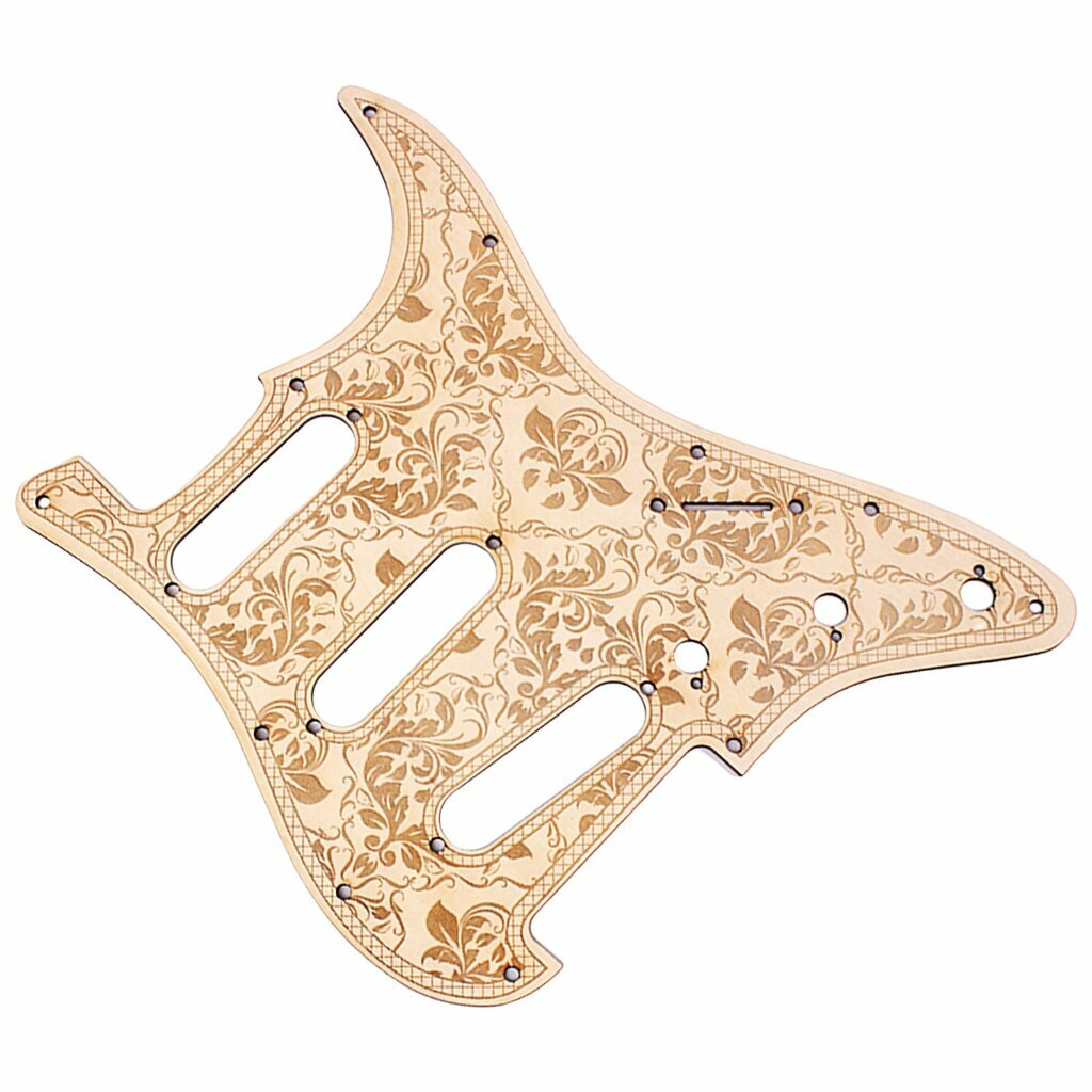 Накладка Для Гитары Из Кленового Дерева С Цветочным Узором, Царапающая Пластина, 11 Отверстий, Накладка Для Электрогитары, Аксессуары Для Гитары