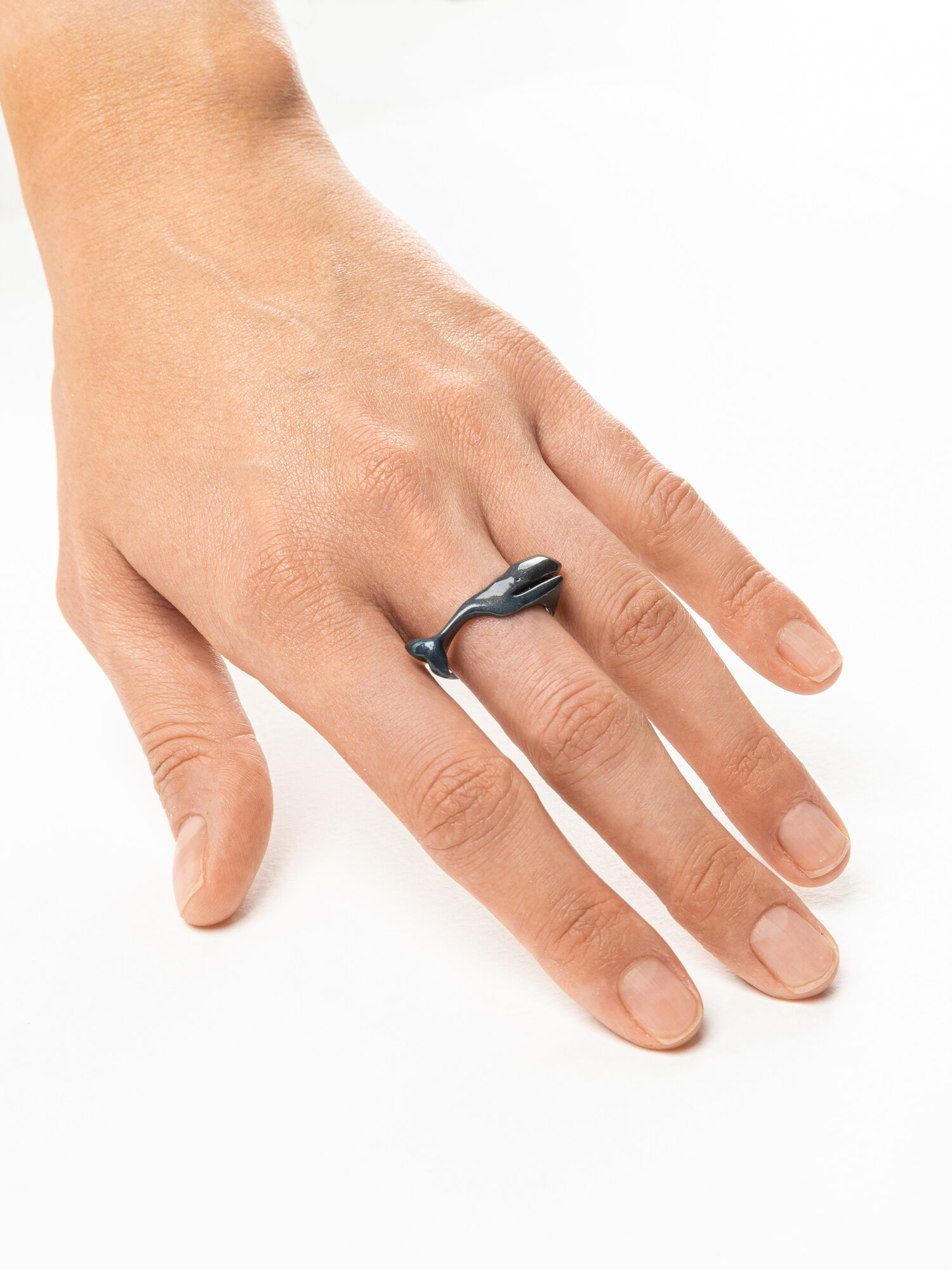 Кольцо тонкое, серебро, 925 проба