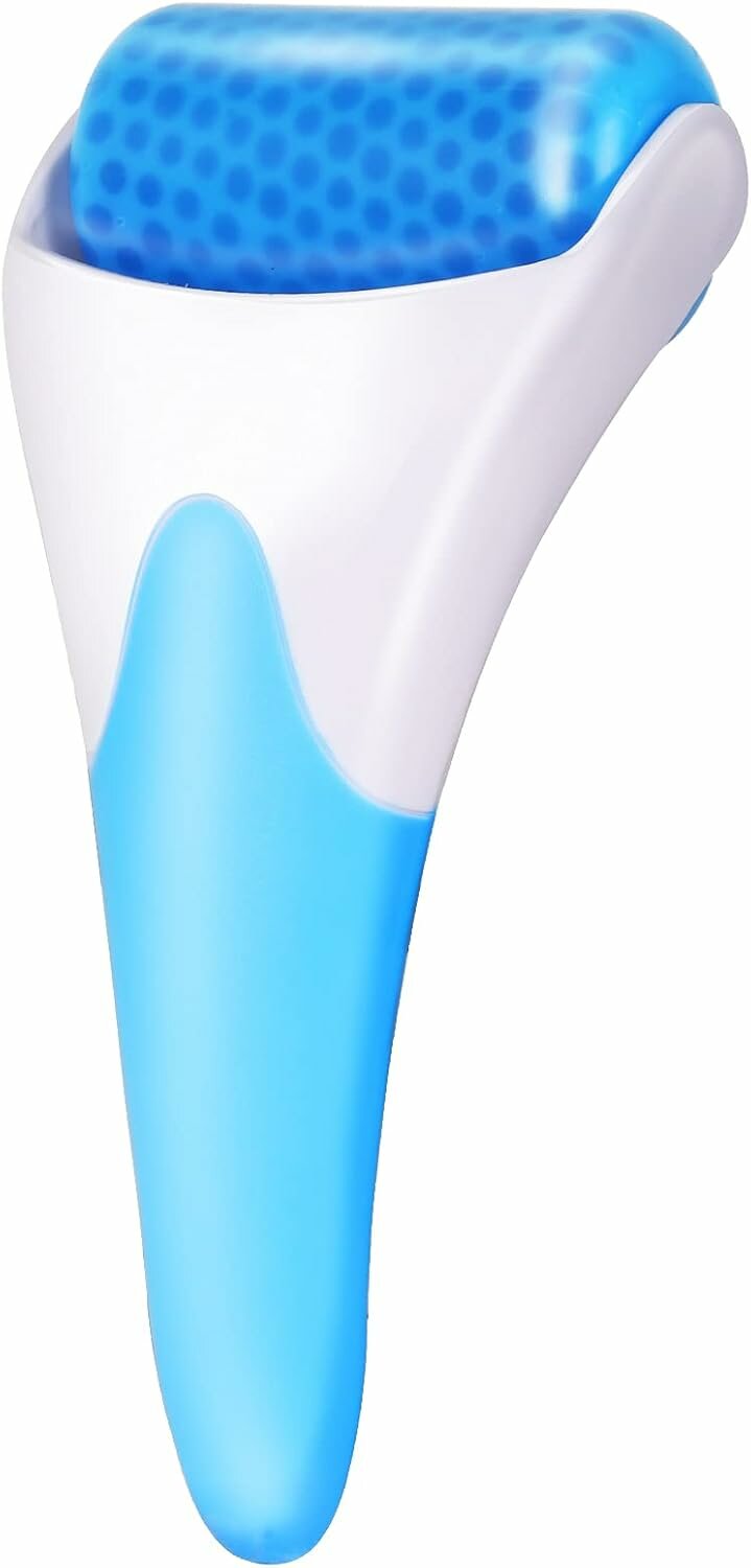 Ледяной ролик для лица, глаз, снятия отечности, мигрени, облегчения боли и небольших травм. Массажер-ролик для лица с холодным эффектом, подтягивающий уход за кожей, 1 шт, синий