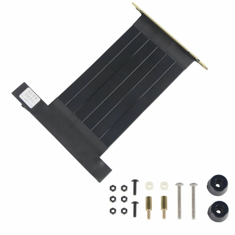 Удлинительный кабель для видеокарт PCIe 3.0 4X 8X 16X, удлинитель для графического процессора, 90-градусный адаптер PCI Express X16, удлинитель для платы PCI-e, гибкий шнур