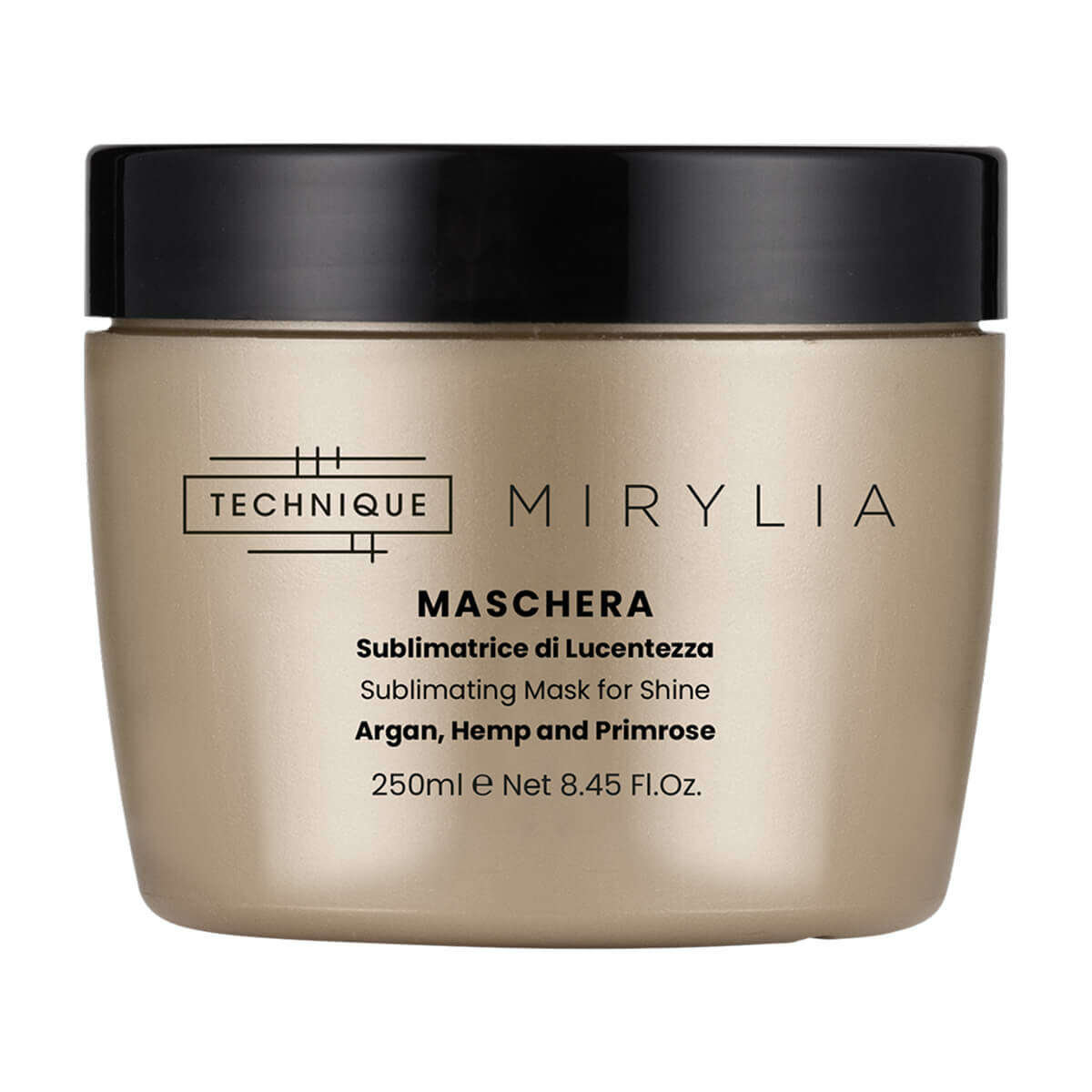 Маска интенсивная для блеска сухих и окрашенных волос Technique Mirylia Sublimating Mask for Shine, 250 мл
