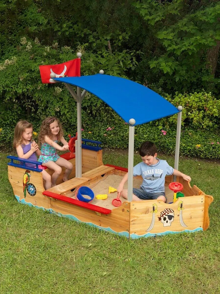 Уличная песочница для детей KidKraft "Пиратская лодка" 00128_KE
