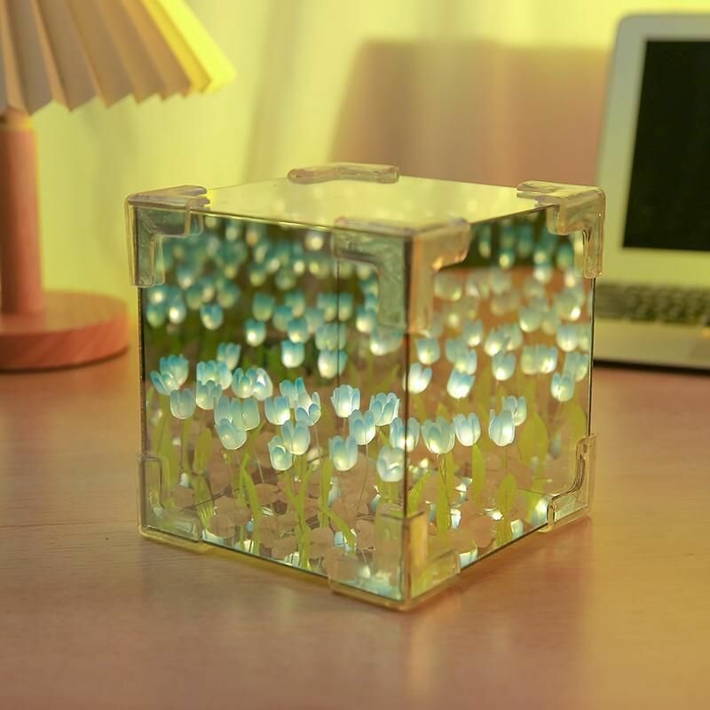 Миниатюрный кукольный домик, Рождество, 3d, ночник, модель