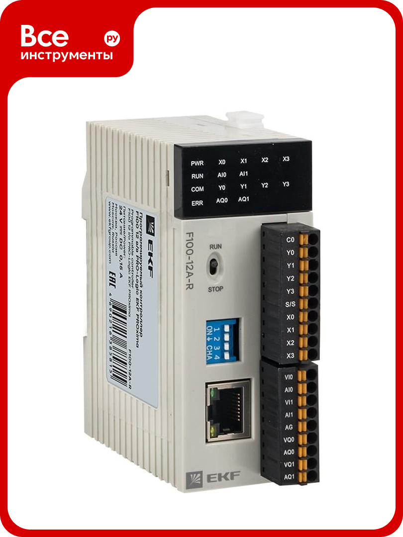 Программируемый, EKF, контроллер EKF F100 12 в/в N PRO-Logic PROxima F100-12A-N, создания простых и сложных