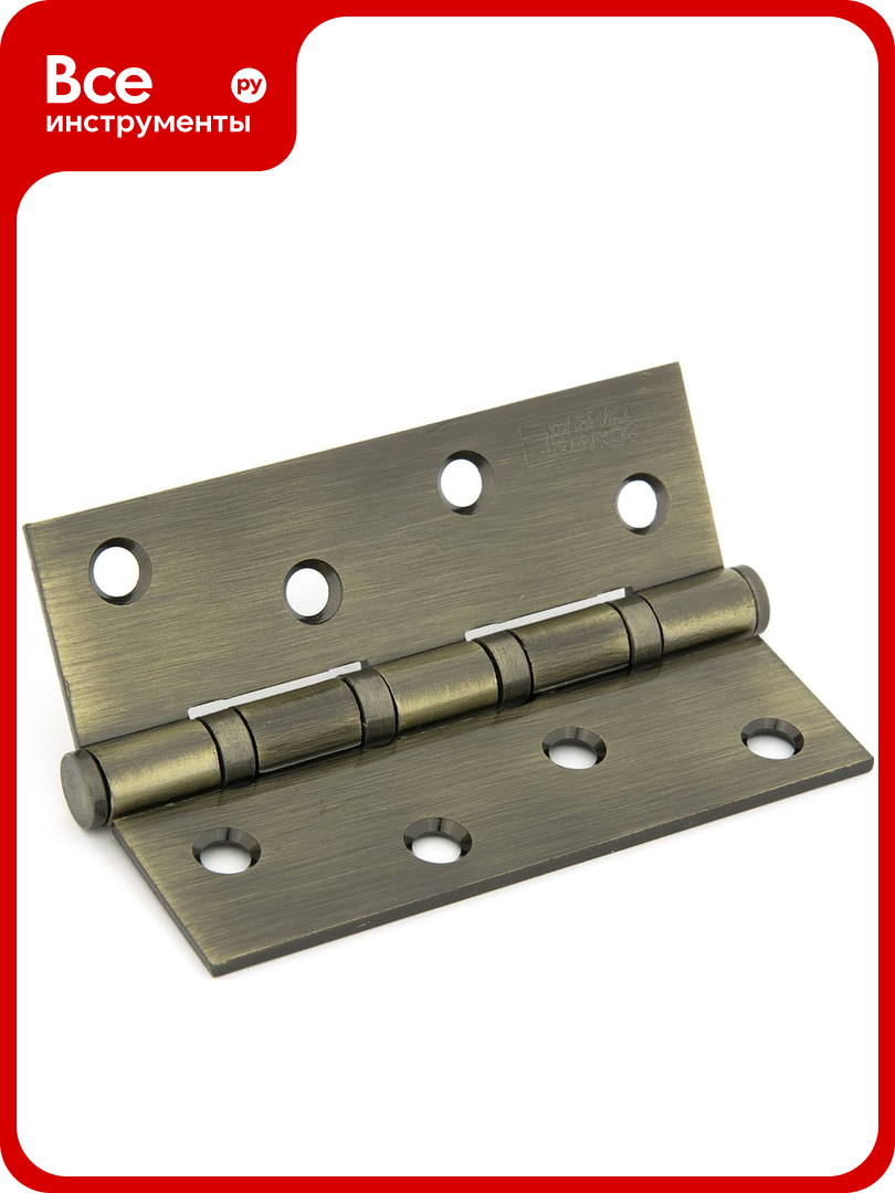 Универсальная петля Фабрика замков E-100 AB УТ-00000044, Модель проста в использовании и быстро устанавливается