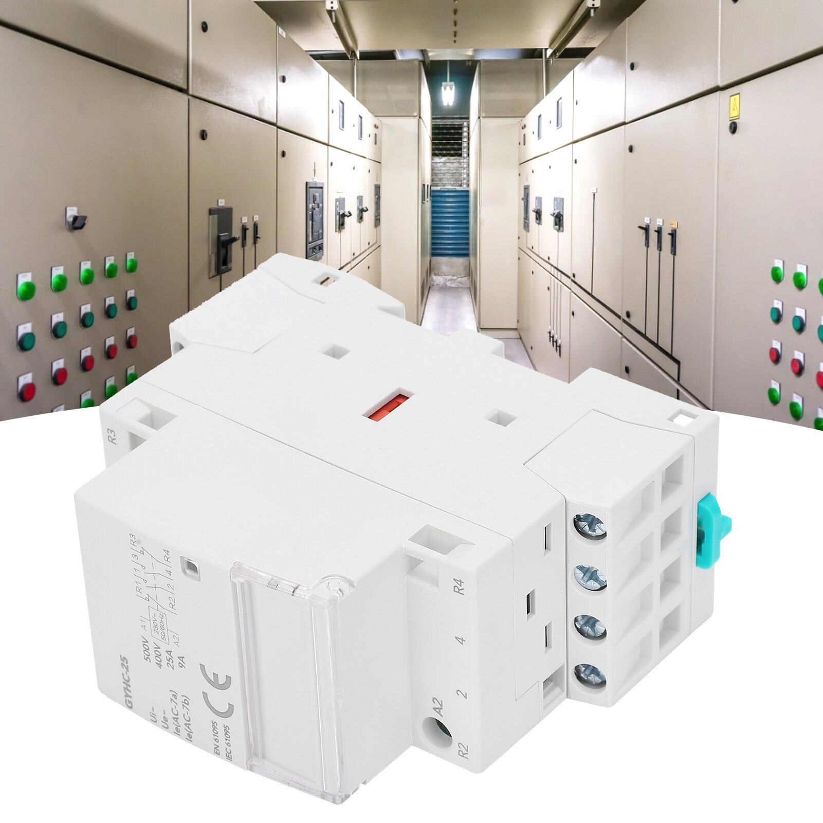 Модульный контактор Белый портативный прочный электронный модуль 50 Гц 4P GYHC 25 2НО 2НЗ