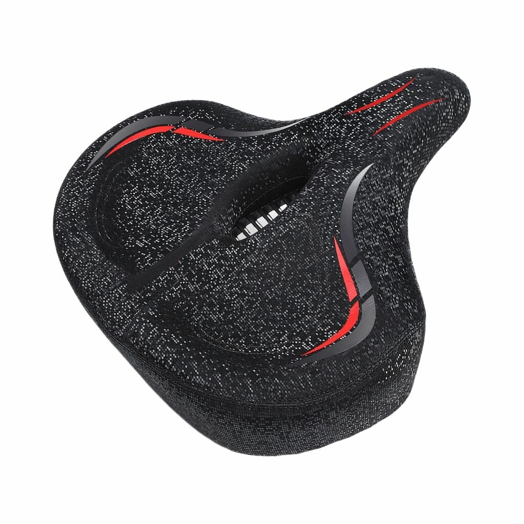 Велосипед с высокой эластичностью и удобной большой подушкой-черный красный