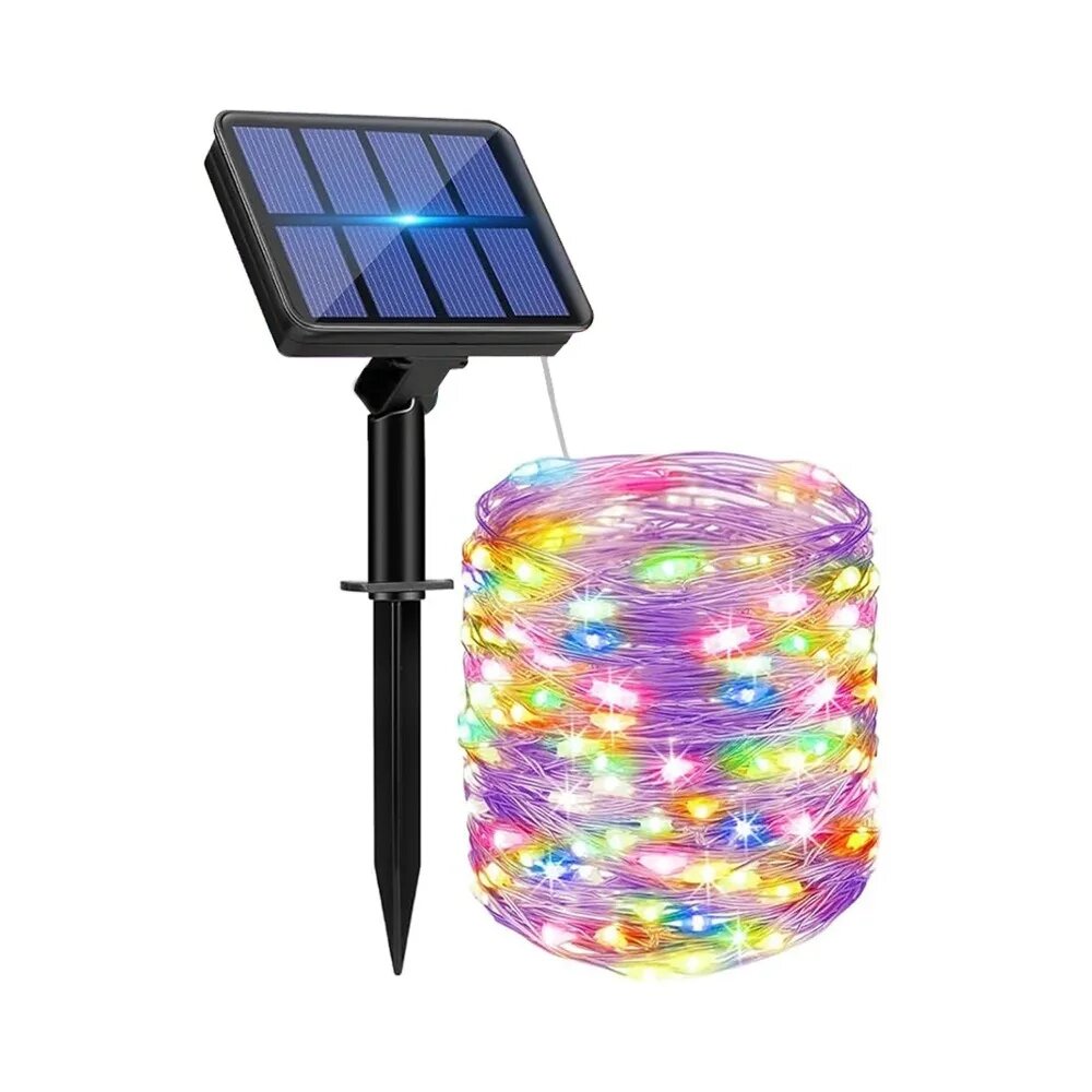 Солнечная гирлянда LED, 200 multicolor, 22m