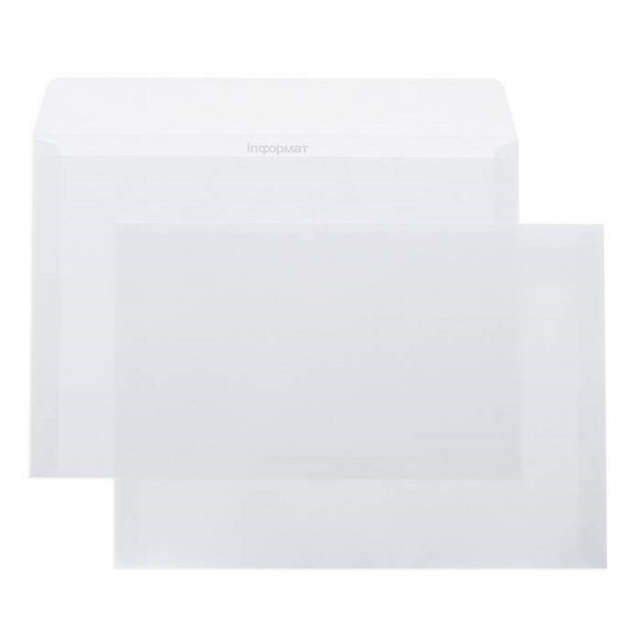 Конверт 1 шт почтовый С4 (229х324) чисты, белы, стрип, 90 г м2