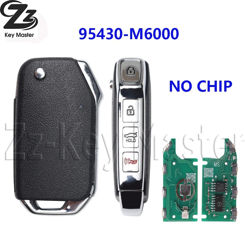 Zz 433 МГц 4ACHIP Ключ дистанционного управления для KIA 95430-M6000 95430-L2310 Смарт-ключ с четырьмя кнопками KK12 для KIA Forte 2019-2022 95430 M6000 NO CHIP