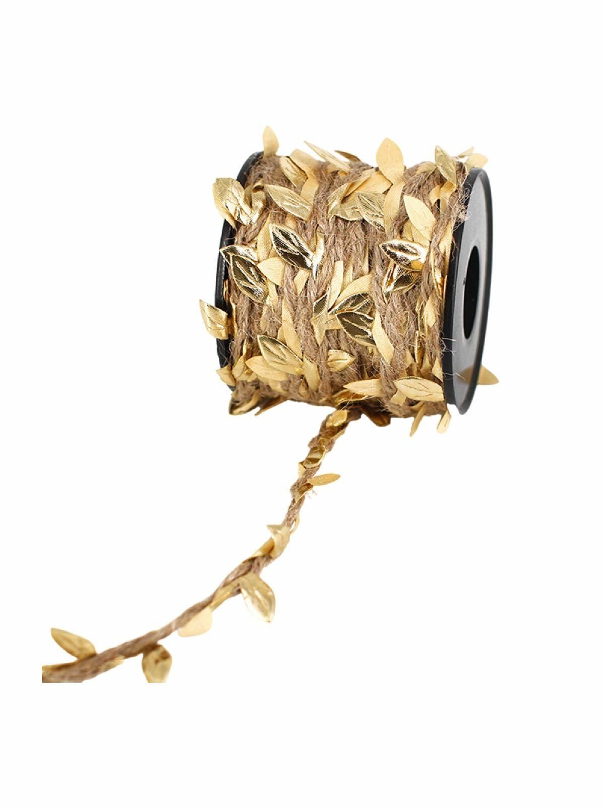 Лента с листьями для подвешивания, садоводства, Золото.