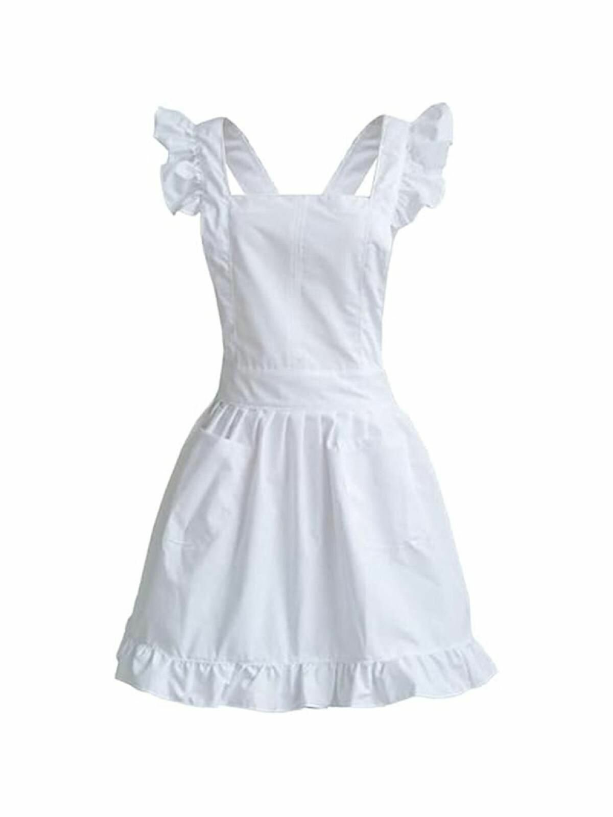 Фартук с рюшами и карманом