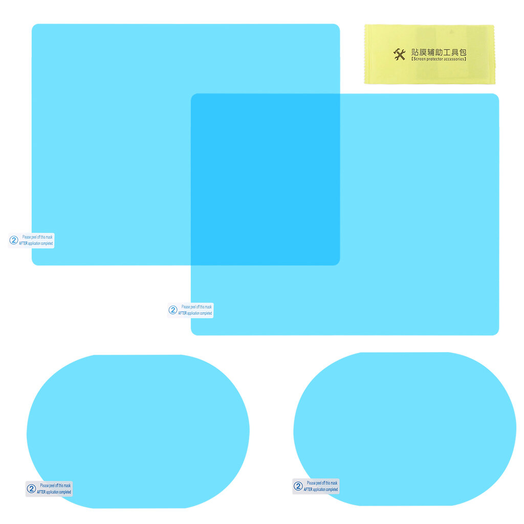 4 Шт Автомобильная Непромокаемая Пленка Автомобильное Зеркало Заднего Вида Защитная Непромокаемая Противотуманная Водонепроницаемая Пленка Наклейка