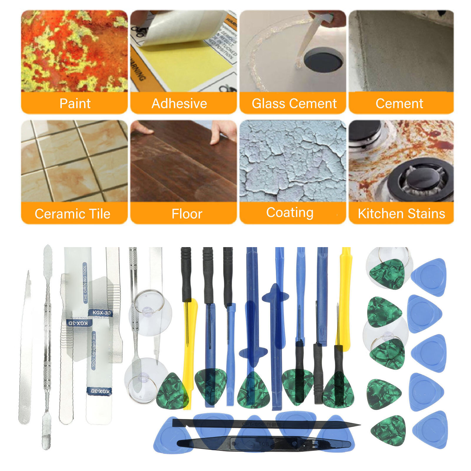 26 шт, инструмент для ремонта электроники, набор инструментов для открывания экрана, набор инструментов для технического обслуживания