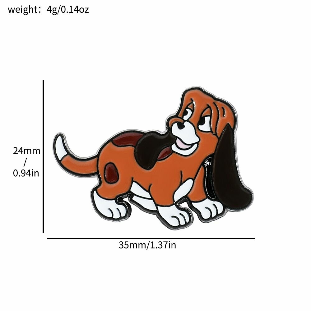 MINISO Брошь с персонажем мультфильма Диснея, личность, креативная анимация, периферийный элемент, милый, очень милый, высококачественный металлический значок, аксессуары