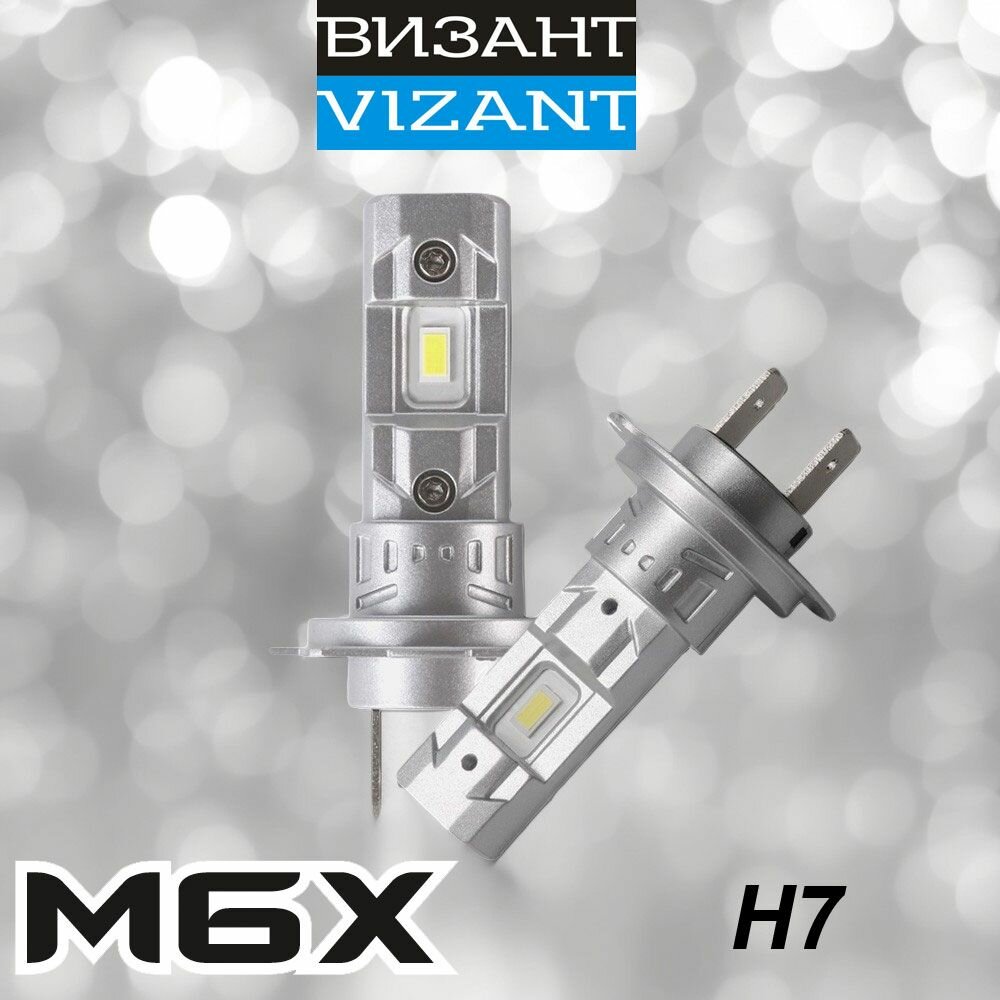 Светодиодные лампы Vizant M6X цоколь H7 с чипом GS 5530 5000lm 5000k