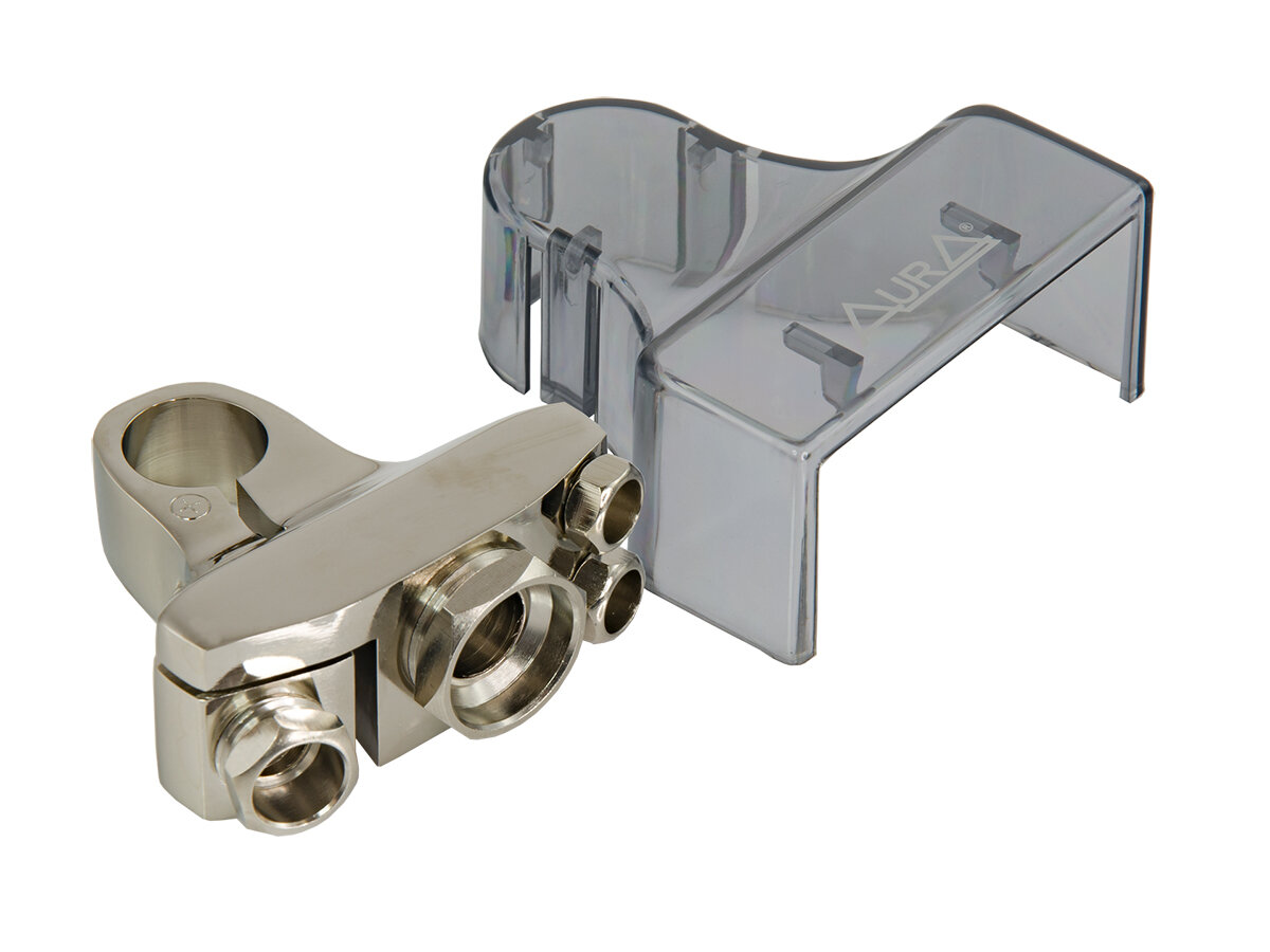 Комплект аккумуляторных клемм AurA BTG-1028 никель 1x8-0Ga+2x8Ga