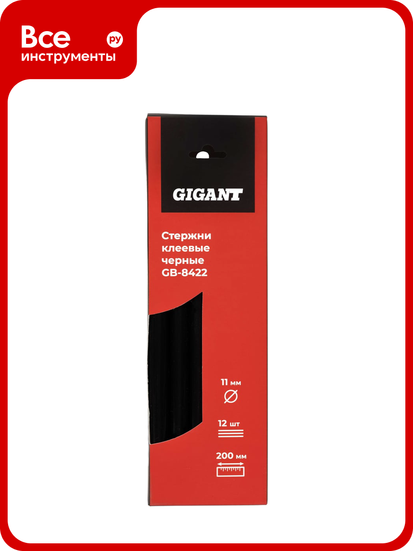 Стержни клеевые черные из EVA‑смолы и воска, универсальное применение, высокая адгезия, прочный термостойкий материал