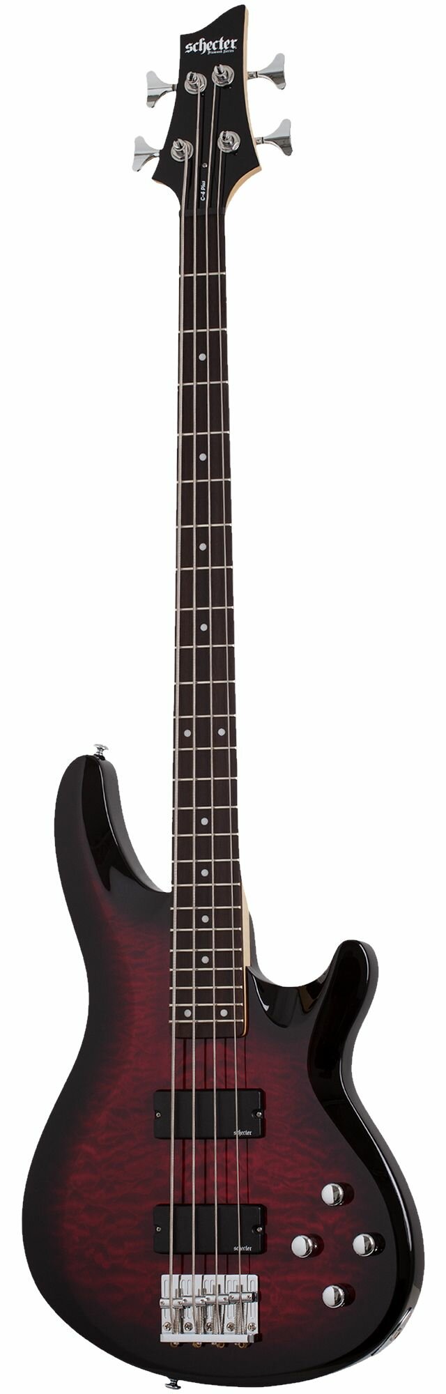 Schecter C-4 Plus STCB Гитара бас, 4 струны, цвет See Through Cherry Burst
