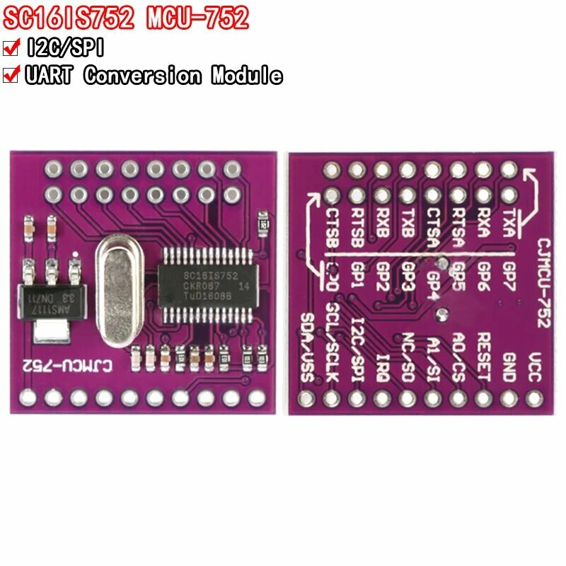 Модуль преобразования UART Si Tai&SH 752 SC16IS752
