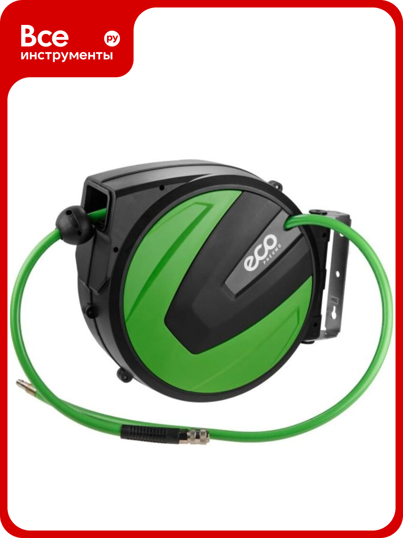 Армированный шланг на катушке ECO ф 10/16 мм с быстросъемное соедение (длина 15 м) EC3924-1, сталь