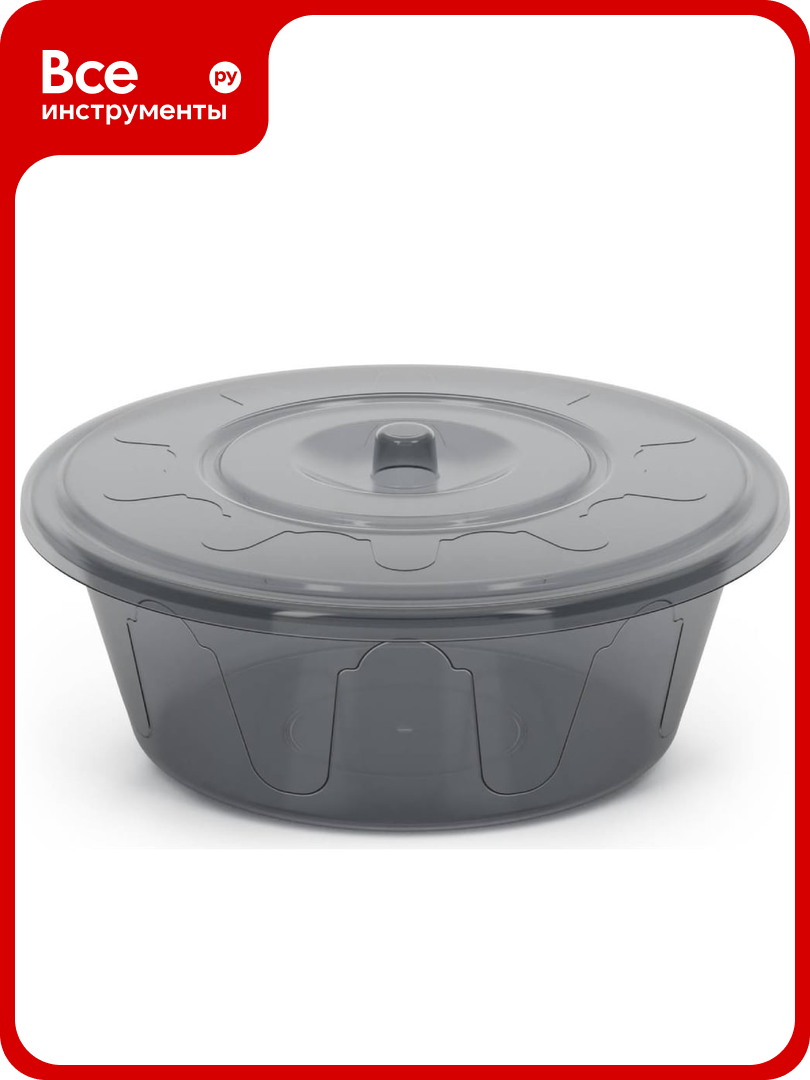 Таз ЗПИ «Альтернатива» Хозяюшка 10 л, с крышкой М1294, выполнения