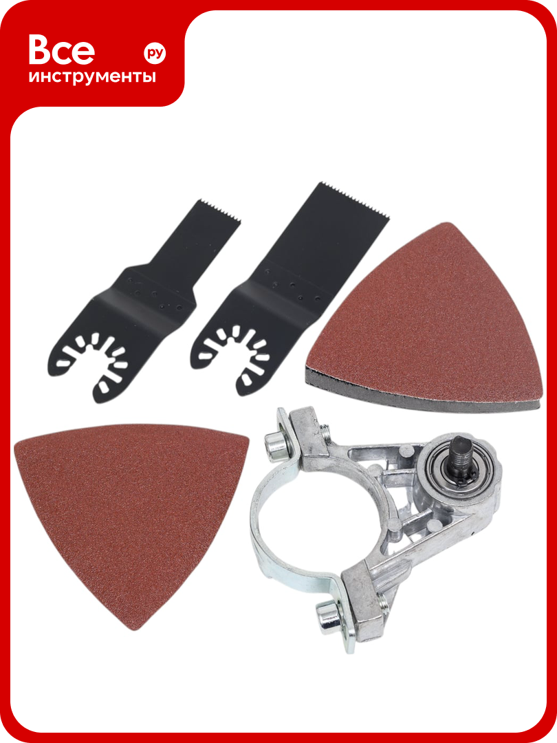 Насадка-адаптер реноватор на болгарку, Реноватор для УШМ, M10, 6 деталей Vitatools renovator-dlya-ushm-m10