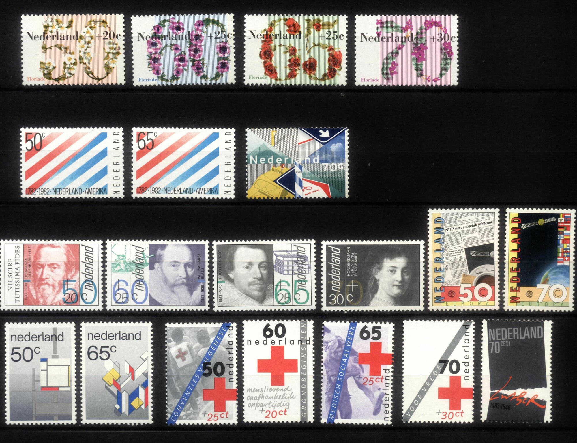 Марки Нидерландов. Набор чистых** марок 1982-83 г. г.