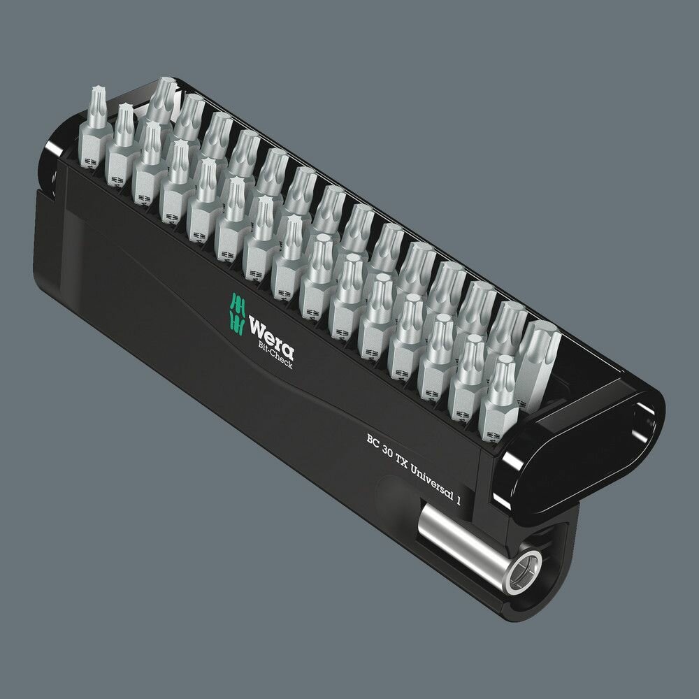 Набор бит с битодержателем Wera Bit-Sortiment Bit-Check 30 TX Universal 1 SB 05057900001