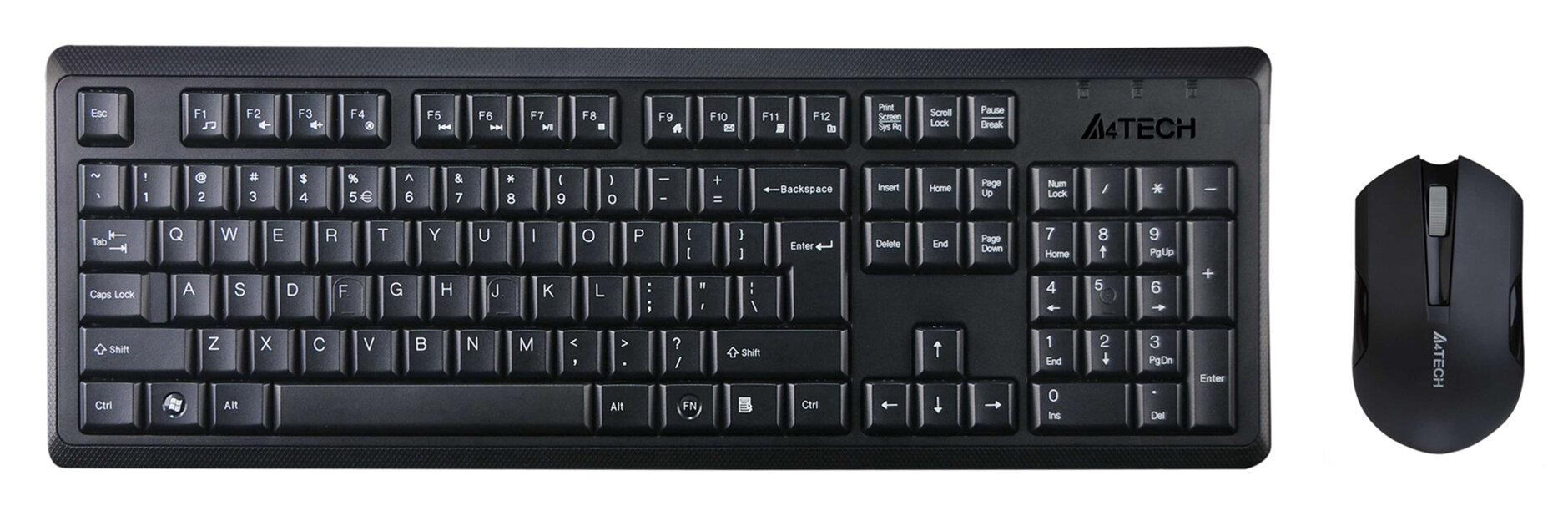 Клавиатура + мышь A4Tech V-Track 4200N клав: черный мышь: черный USB беспроводная Multimedia