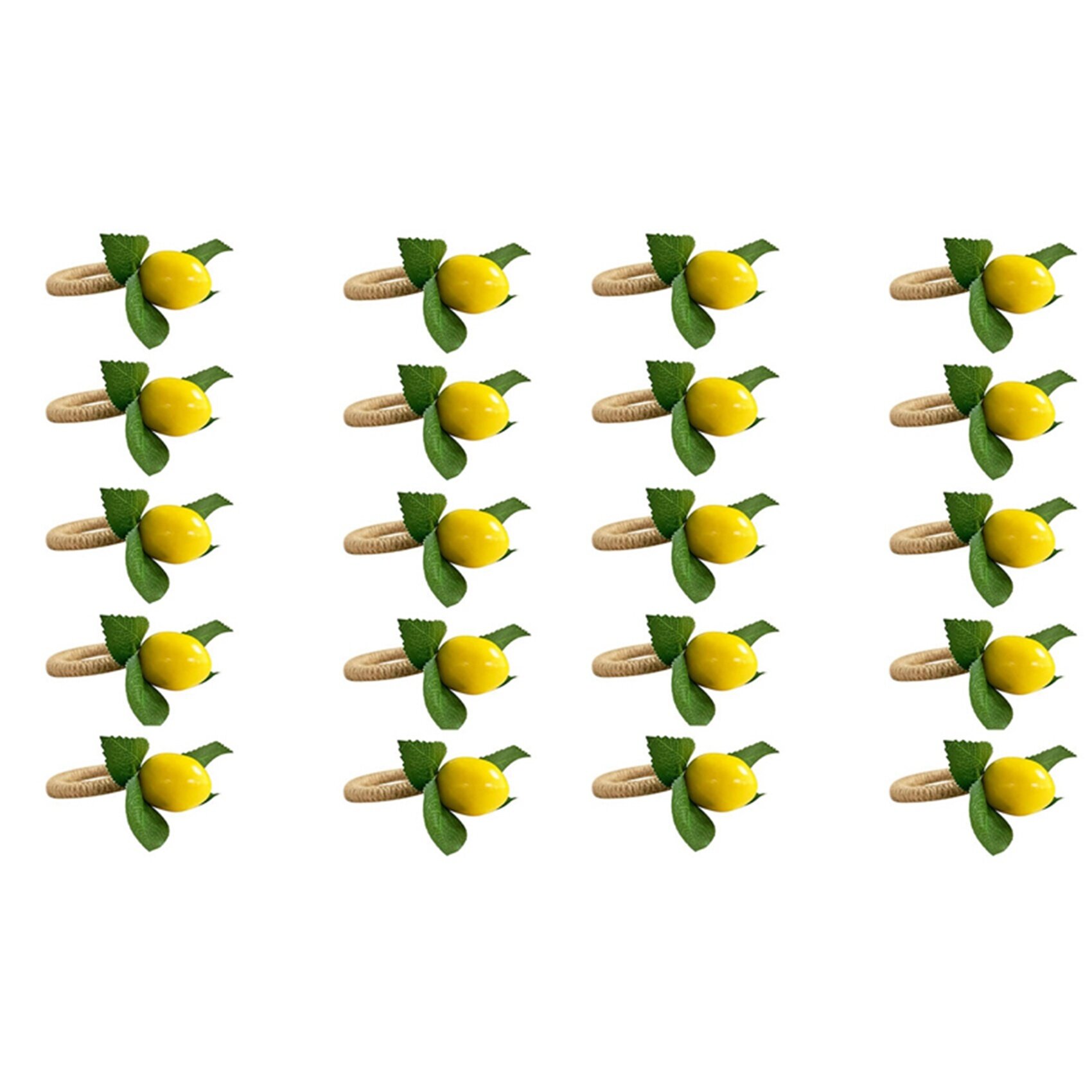 20 шт. кольцо для салфеток из искусственной лимонной лозы, совместимое со свадьбой, банкетом -jua