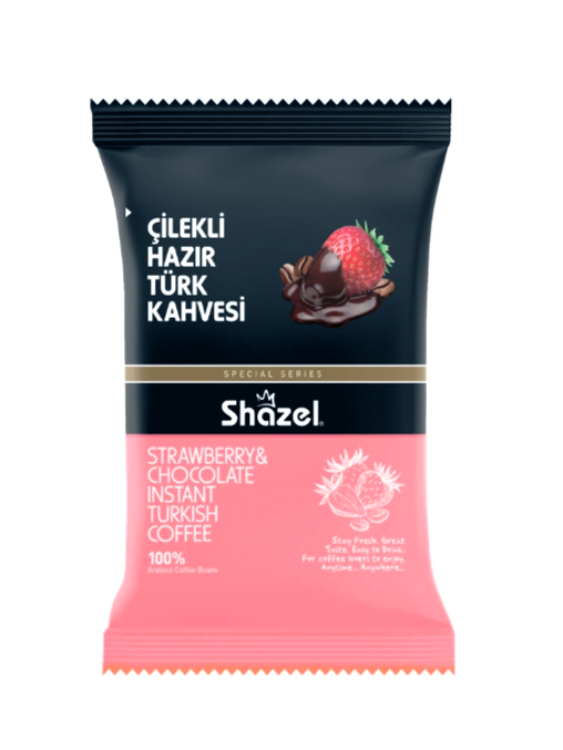 Кофе растворимый с шоколадом и вкусом клубники Shazel 100 гр