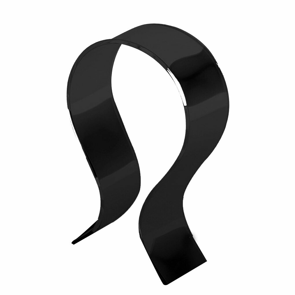 Универсальная подставка для наушников, акриловый держатель для гарнитуры, вешалка для наушников-вкладышей и наушников всех размеров, черный прочный кронштейн для дисплея